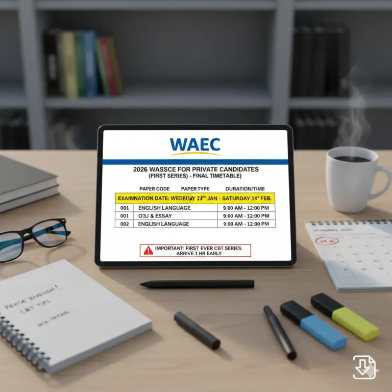 Official WAEC GCE Timetable 2026 (1st Series) – PDF Download & CBT Schedule